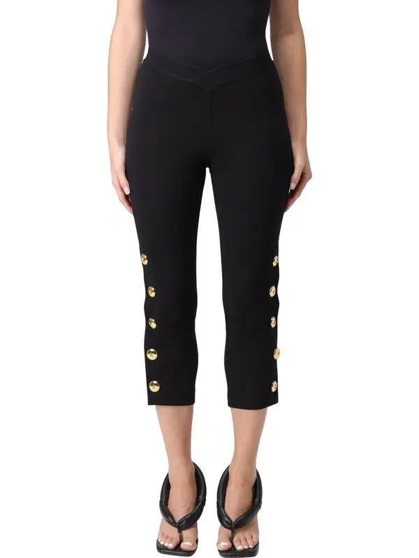 Pinko Button Detailed Pants - Black