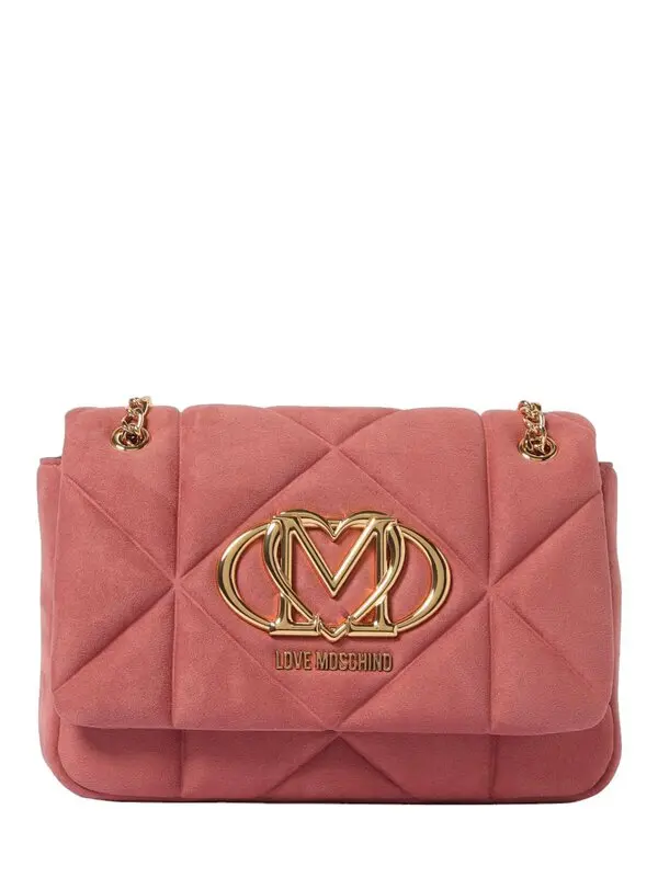 Moschino Quilted Shoulder Bag - Pink
