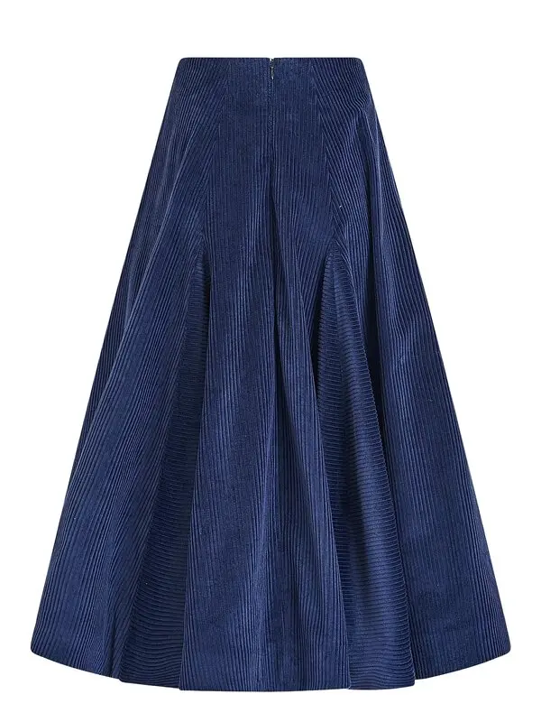 Rosie Assoulin Flouncy Skirt - Navy