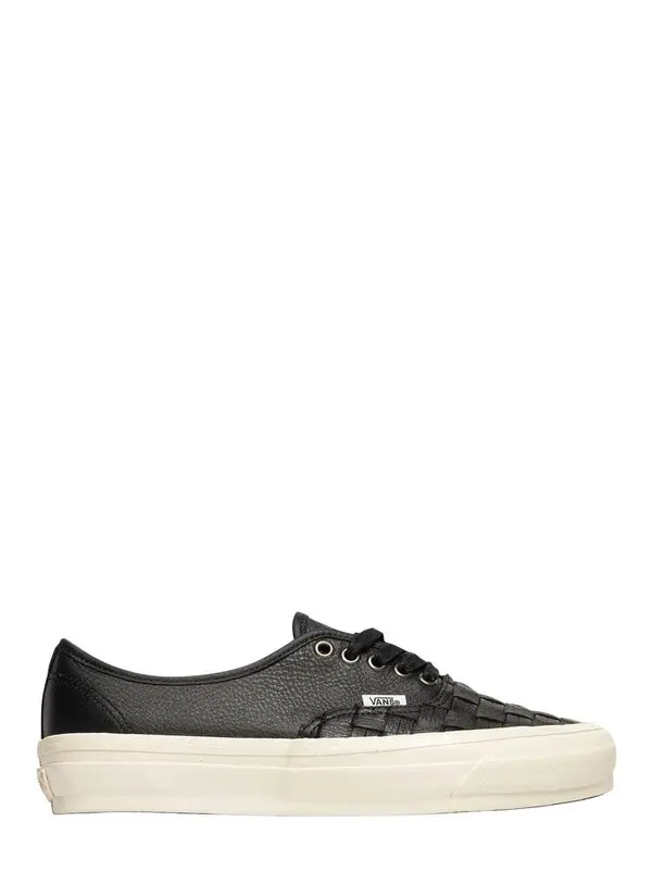 VANS Authentic Reissue 44 Lx Woven Leather Sneakers - Black