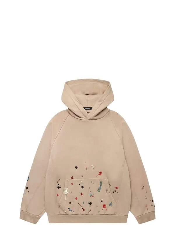 UNDERCOVERISM Embroidered Splatter Hoodie - Cream