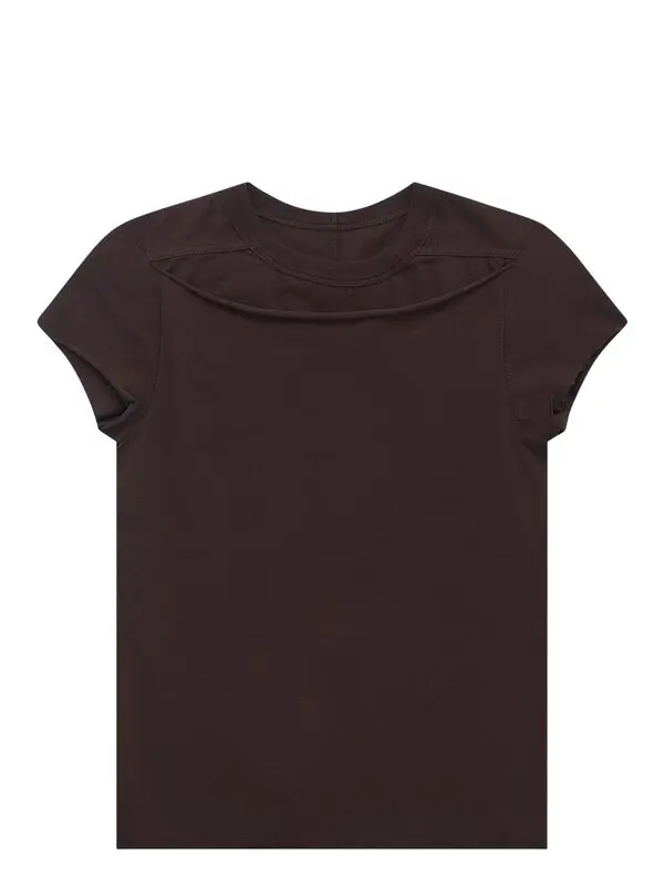 Rick Owens Cropped Level T-shirt - Brown