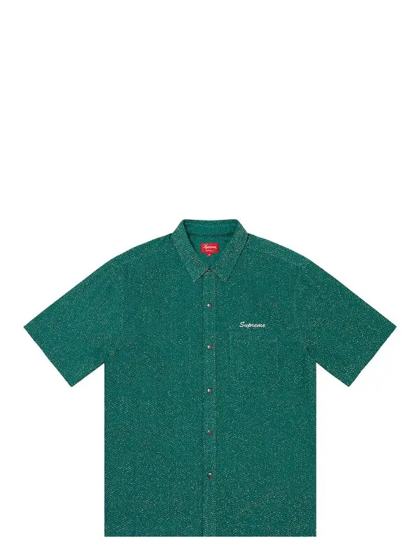 Supreme Lurex Short-sleeve Shirt - Green