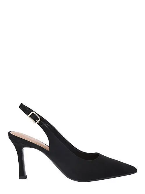 Carvela Corletta Wide-fit Heeled Slingbacks - Black