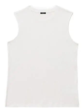 JOSEPH Cotton-silk Jersey Tank Top - Off White
