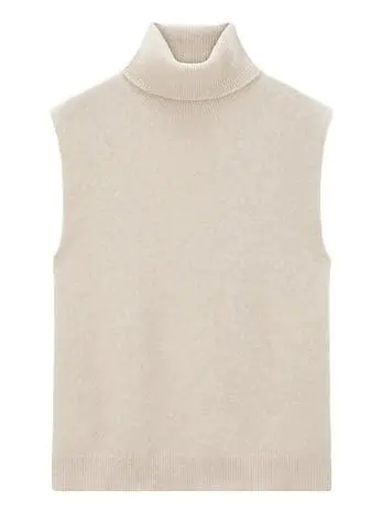 JOSEPH Brushed Cashmere Vest - Affogato
