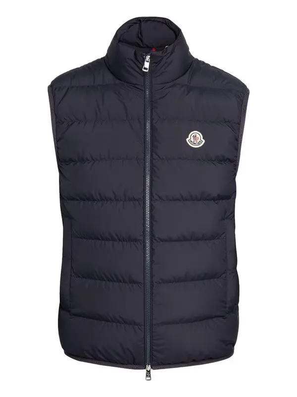 Moncler Contrin Quilted Down Vest - Navy