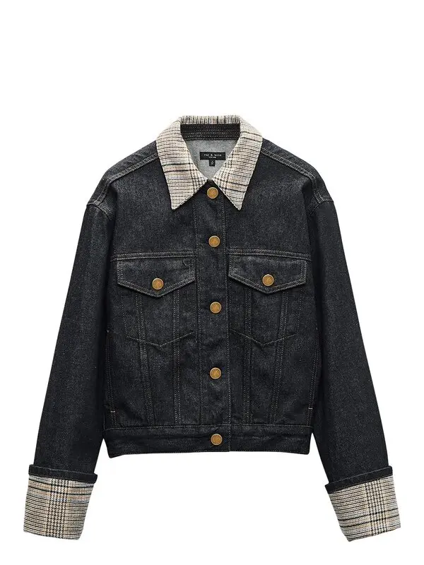 Rag & Bone Harriet Denim Trucker Jacket - Twilight C