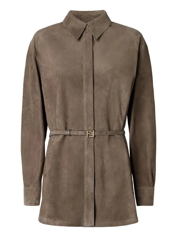 Fendi Oversized Long Sleeve Shirt - Grey