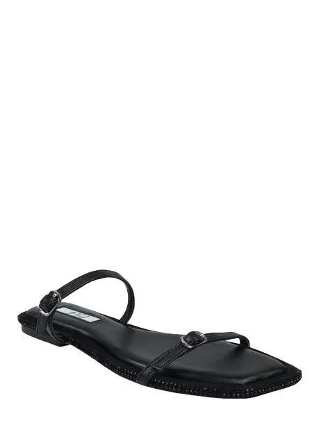 ZIGI Two-strap Sandal - Black Leather