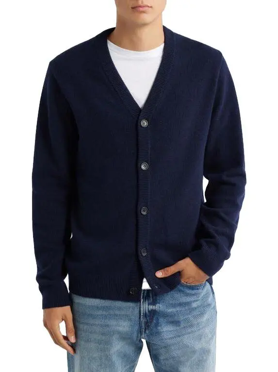 Paul Smith Merino Wool Cardigan - Very Dark Navy