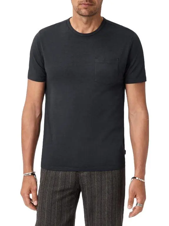 John Varvatos Bond Burnout Pocket T-shirt - Charcoal