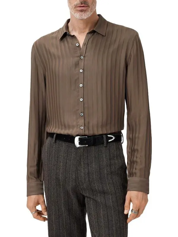 John Varvatos Bucks Button-up Shirt - Dark Brown