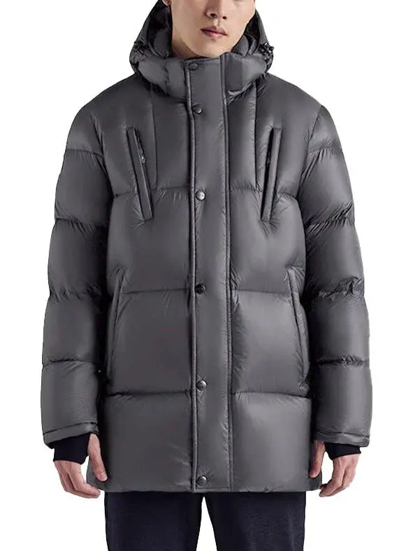 TRIPLE F.A.T. GOOSE Ellsworth 3/4 Length Puffer Jacket - Charcoal