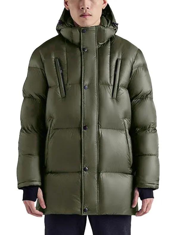TRIPLE F.A.T. GOOSE Ellsworth 3/4 Length Puffer Jacket - Olive