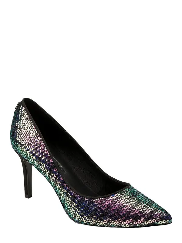 Karl Lagerfeld Paris Royale Sequin Pumps - Rainbow Multi/black