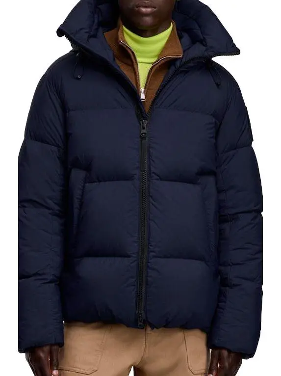 Canada Goose Crofton Water Resistant Packable 750 Fill Power Down Hooded Jacket - Atlantic Navy - Bleu Mar Atlan
