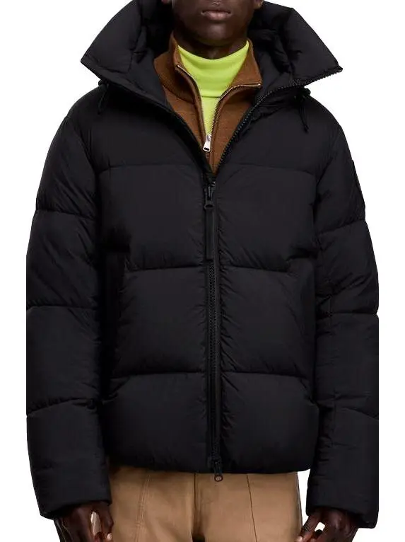 Canada Goose Crofton Water Resistant Packable 750 Fill Power Down Hooded Jacket - Black - Noir