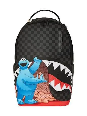 SPRAYGROUND Sesame Street Cookie Monster Snack Attack Dlxsv Backpack - Black