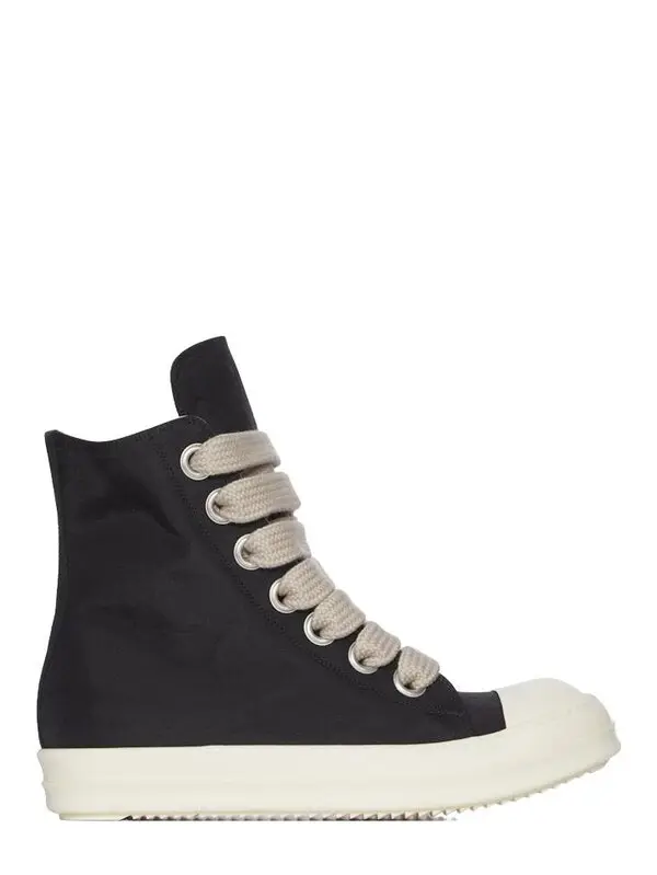 Rick Owens Concordians Jumbo Lace High Nylon Canvas - Black/milk