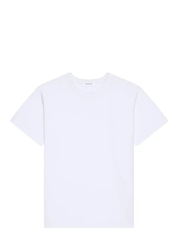 Givenchy T-shirt In Cotton With Stamp Print - White