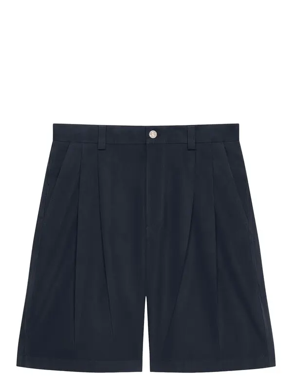 Givenchy Cotton Twill Bermuda Shorts - Dark Blue