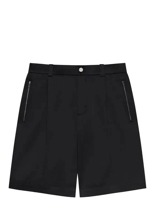 Givenchy Cotton Satin Bermuda Shorts - Black