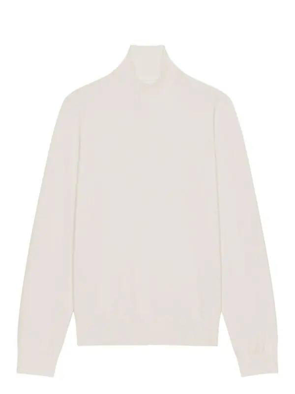 Givenchy Cashmere Knit Turtleneck Sweater - Ecru