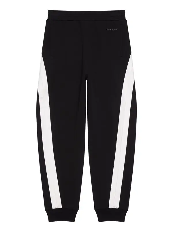 Givenchy Joggers In Scuba With Satin Couture Detail - Black
