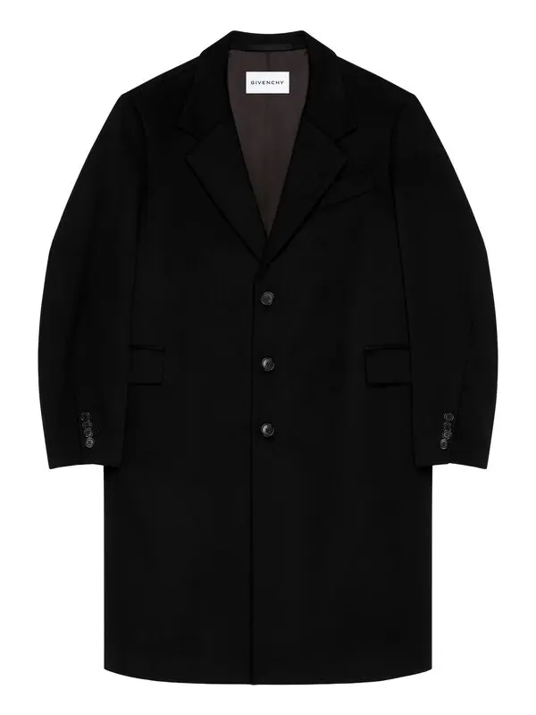 Givenchy Tailored Wool-cashmere Coat - Black