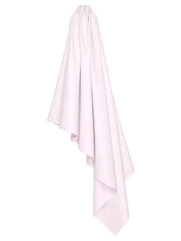 Givenchy Asymmetric Halterneck Leather Dress - Pale Pink