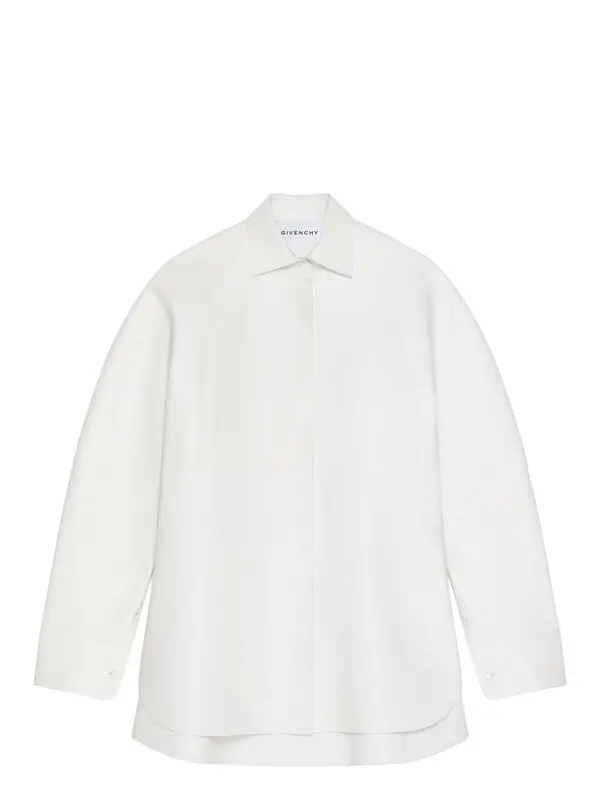 Givenchy Leather Overshirt - White