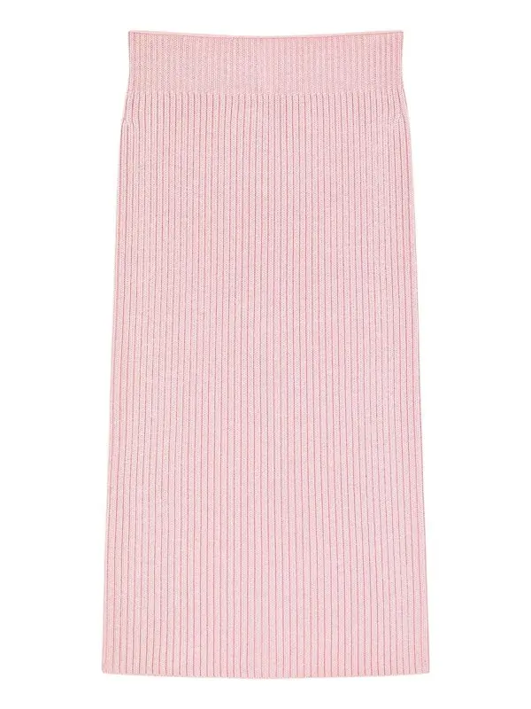 Givenchy Wool Midi Pencil Skirt - Light Pink