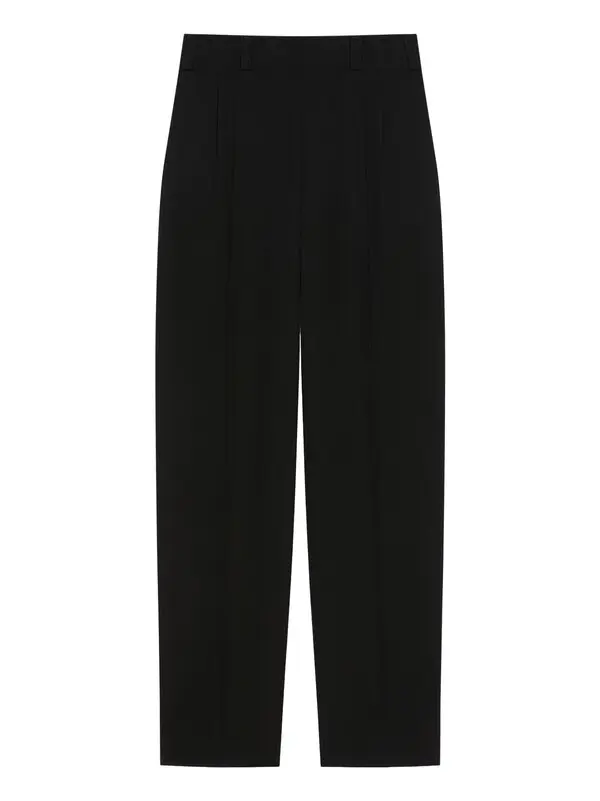 Givenchy Double Pleat Wool Pants - Black
