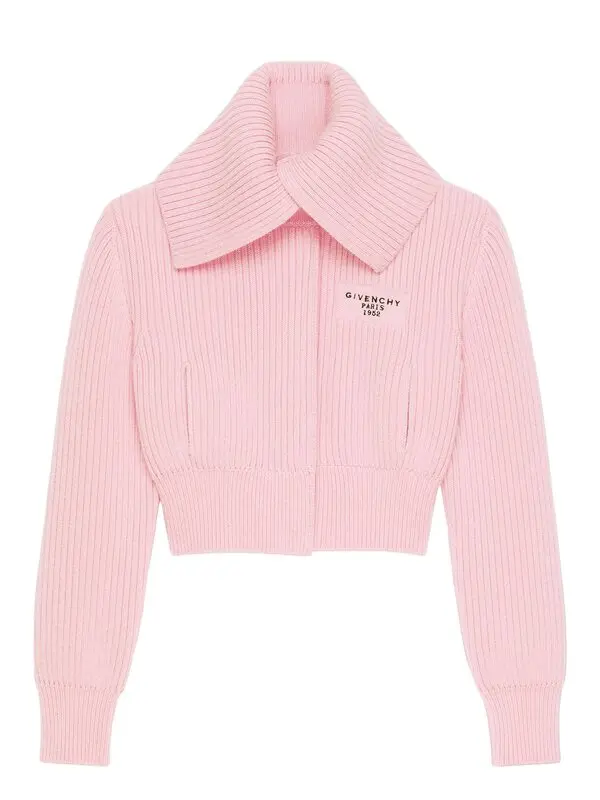 Givenchy Wool Jacket With Embroidered Detail - Light Pink