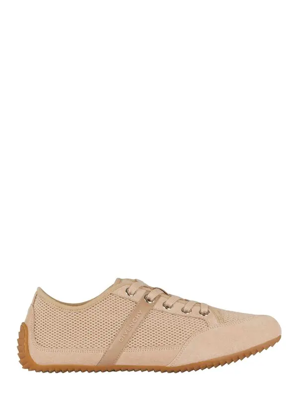 Givenchy Slim Sneakers In Mesh And Suede - Pink