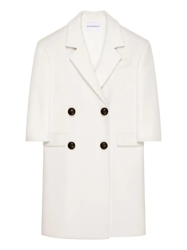 Givenchy Double-breasted Wool Coat - Ivory