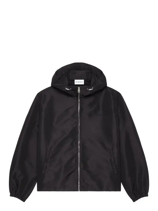 Givenchy Stamp Embroidered Windbreaker - Black
