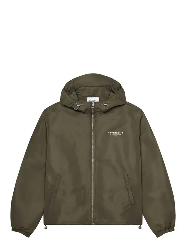 Givenchy Stamp Embroidered Windbreaker - Khaki