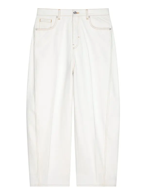 Givenchy Couture Seam Relaxed Fit Jeans - White