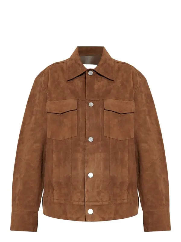 Ami Suede Trucker Jacket - Brown