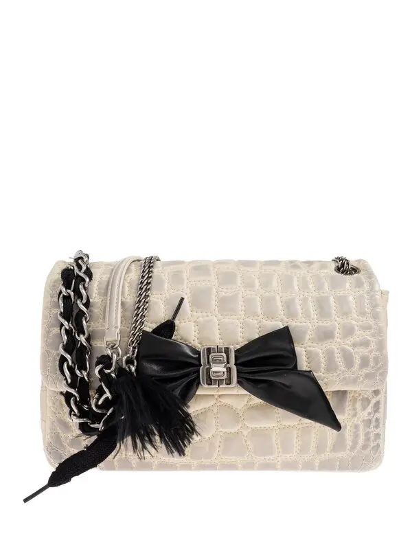 Balenciaga Clem Bow Small’ Shoulder Bag - Cream