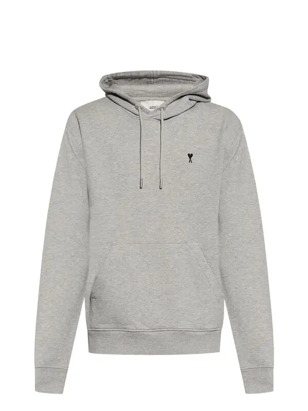 Ami Logo Hoodie - Grey
