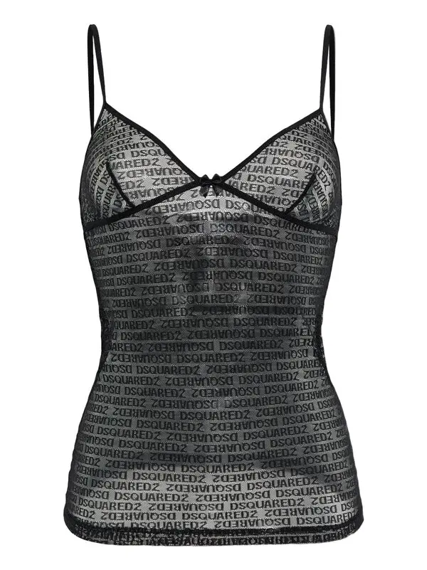 Dsquared2 Lace Camisole Top - Black