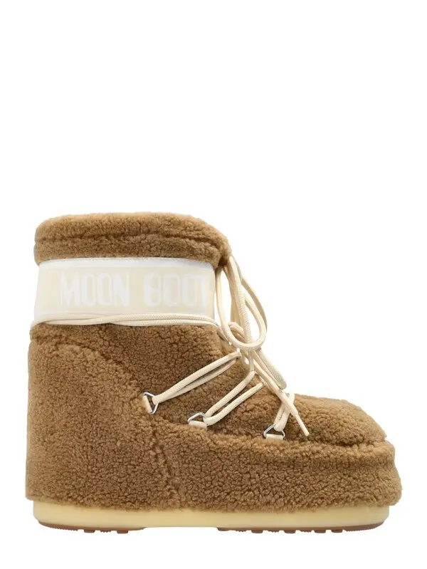 Moon Boot Icon Low Fleece Snow Boots - Brown