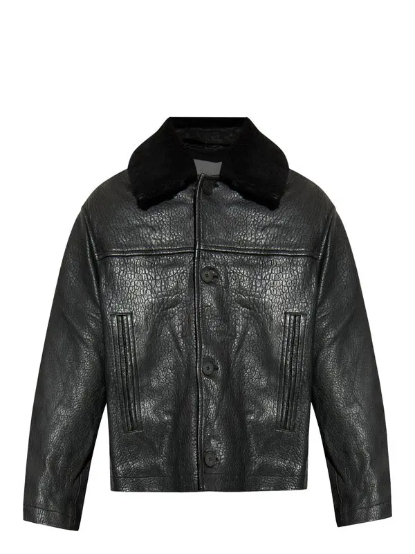 Studio Nicholson Del' Leather Jacket - Black