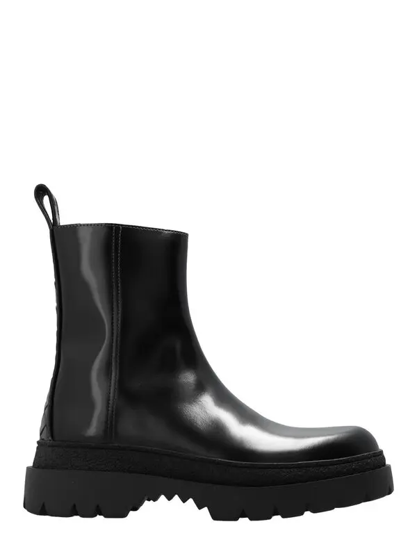 Bottega Veneta Leather Ankle Boots - Black