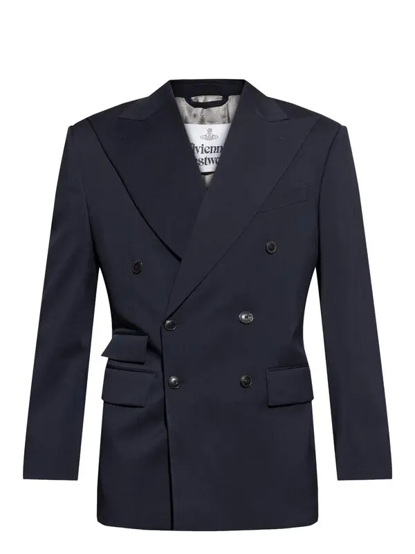 VIVIENNE WESTWOOD Double-breasted Blazer - Navy Blue