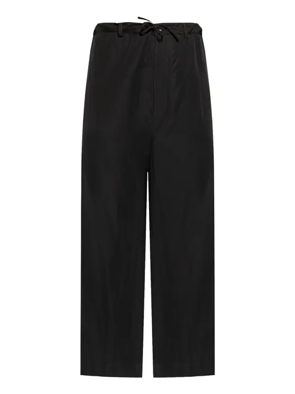 Balenciaga Loose-fit Lyocell Trousers - Black