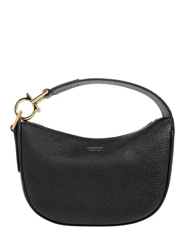 FERRAGAMO Leather Handbag - Black